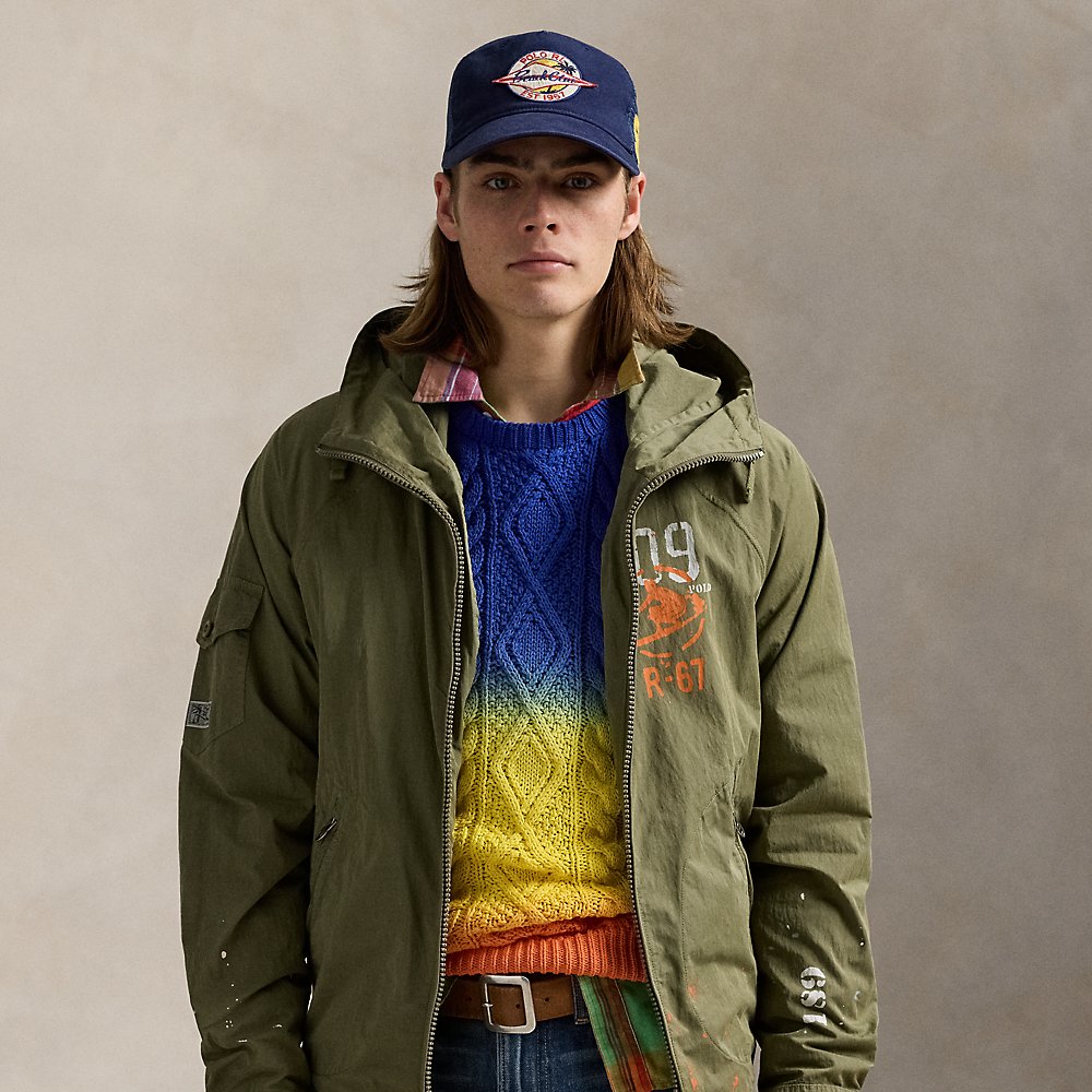 Ralph Lauren Peace Love Surf Jacket In Basic Olive - 50% Off